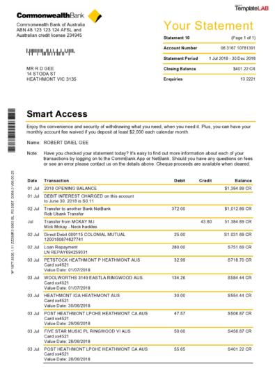 35 Editable Bank Statement Templates [FREE] ᐅ TemplateLab