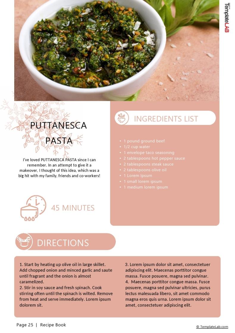 42 Perfect Cookbook Templates [+Recipe Book & Recipe Cards]