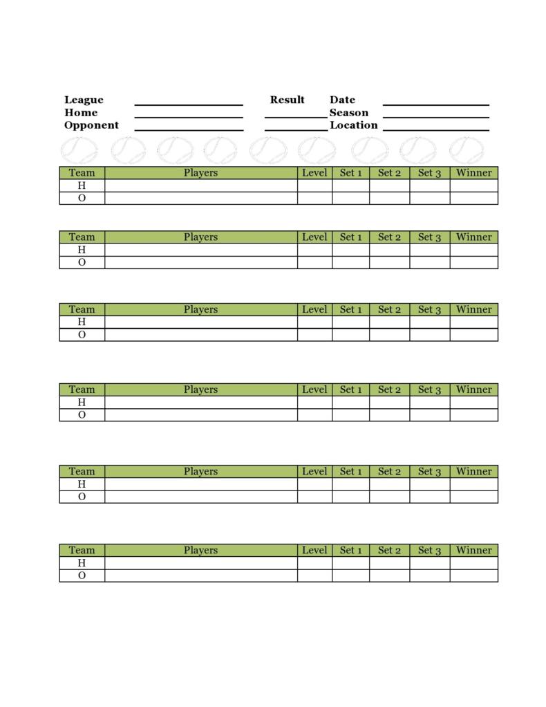 36 Printable Bowling Score Sheet Templates [& Examples]