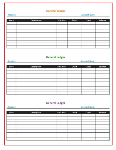 37 Perfect General Ledger Templates [Excel, Word] ᐅ TemplateLab
