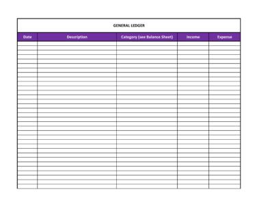 37 Perfect General Ledger Templates [Excel, Word] ᐅ TemplateLab