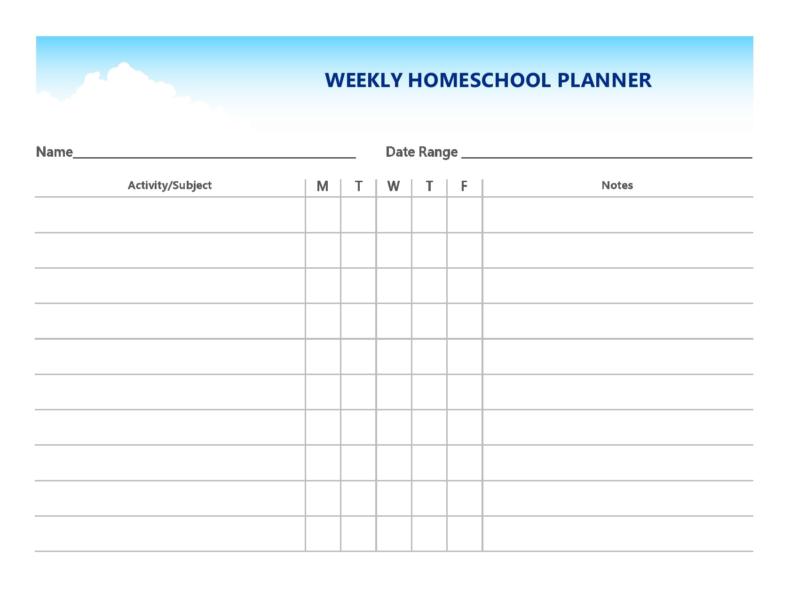 44 Editable Homeschool Schedule Templates [FREE]