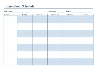 44 Editable Homeschool Schedule Templates [FREE]