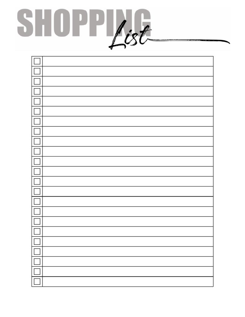 40 Best Master Grocery List Templates [Printable] ᐅ TemplateLab