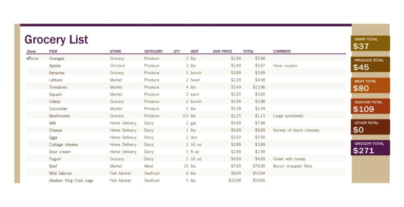 40 Best Master Grocery List Templates [Printable] ᐅ TemplateLab