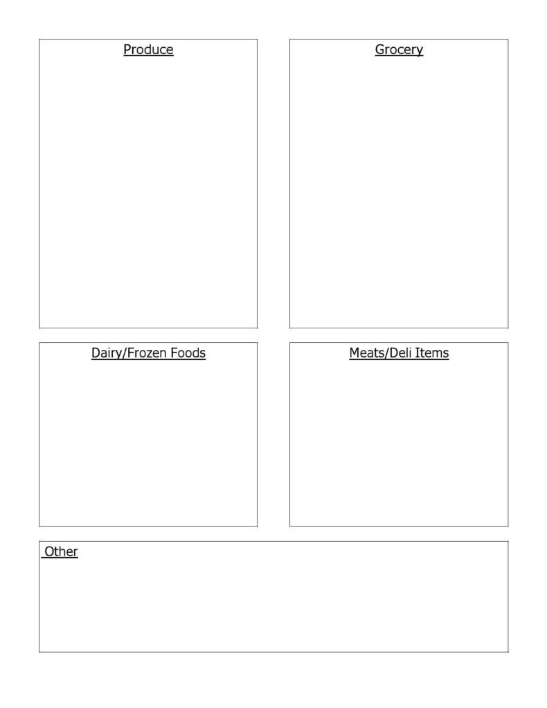40 Best Master Grocery List Templates [Printable] ᐅ TemplateLab