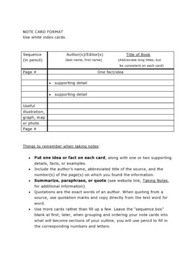 39 Simple Note Card Templates & Designs ᐅ TemplateLab