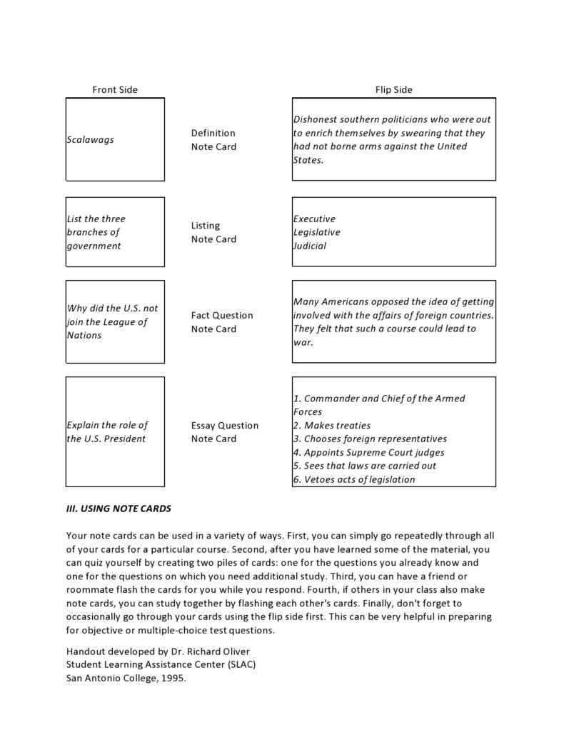 39 Simple Note Card Templates & Designs ᐅ TemplateLab