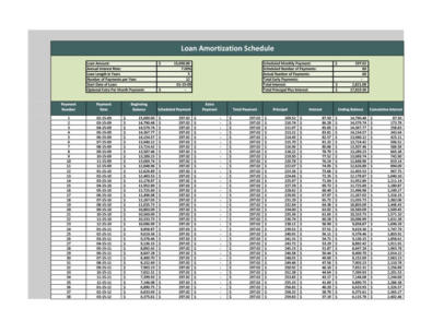 52 Free Payment Schedule Templates [Excel, Word] ᐅ TemplateLab