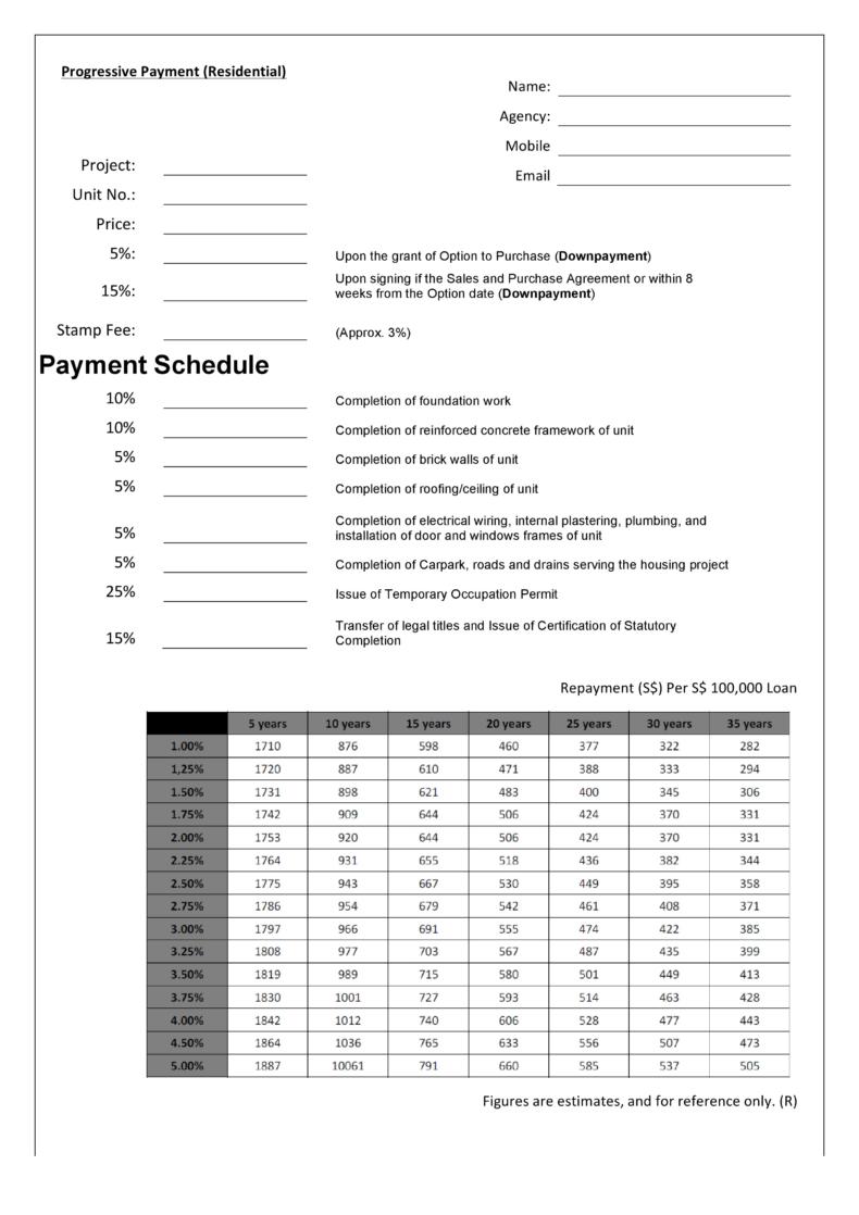 52 Free Payment Schedule Templates [Excel, Word] ᐅ TemplateLab