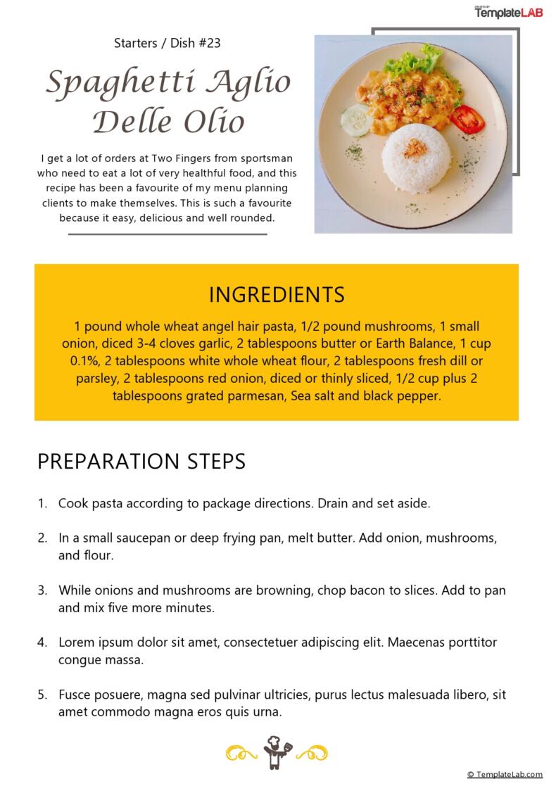 42 Perfect Cookbook Templates [+Recipe Book & Recipe Cards]