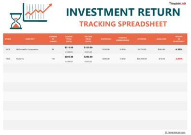 33 Free Investment Tracking Spreadsheets 💰 (Excel) ᐅ TemplateLab