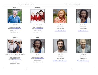22 FREE Church Directory Templates (+Examples) ᐅ TemplateLab