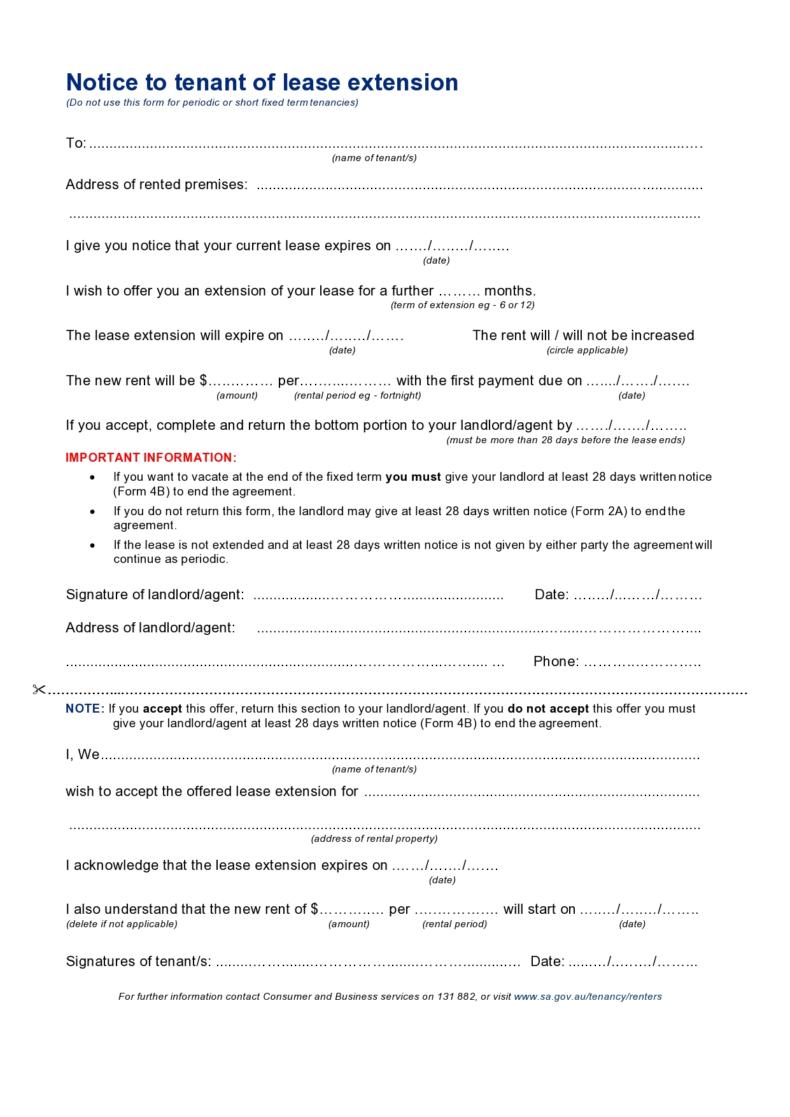 43 Best Lease Extension Addendum (+ Renewal Agreements)