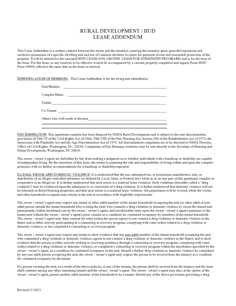 43 Best Lease Extension Addendum (+ Renewal Agreements)