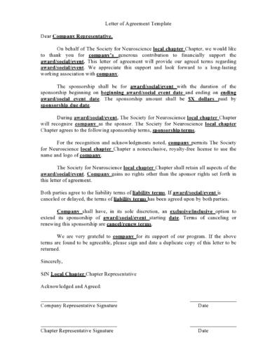 41 Perfect Letter of Agreement Templates ᐅ TemplateLab