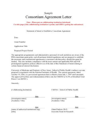 41 Perfect Letter of Agreement Templates ᐅ TemplateLab