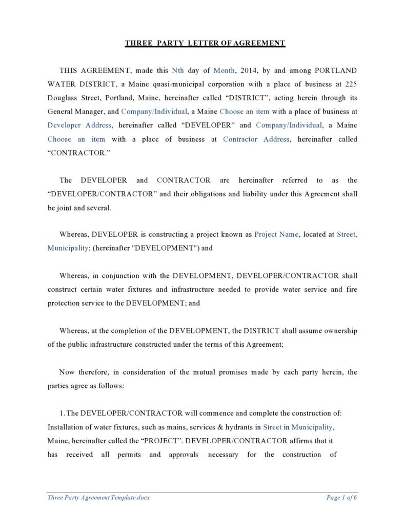 41 Perfect Letter of Agreement Templates ᐅ TemplateLab