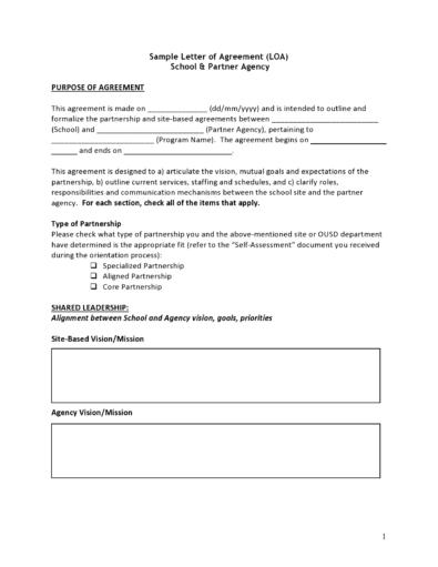 41 Perfect Letter of Agreement Templates ᐅ TemplateLab