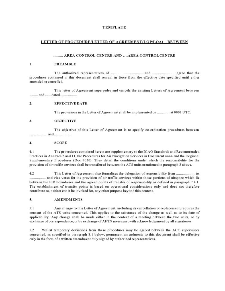 41 Perfect Letter of Agreement Templates ᐅ TemplateLab