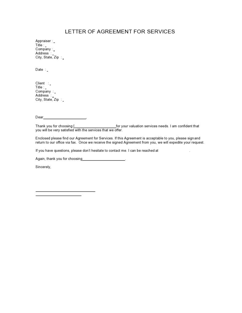 41 Perfect Letter of Agreement Templates ᐅ TemplateLab