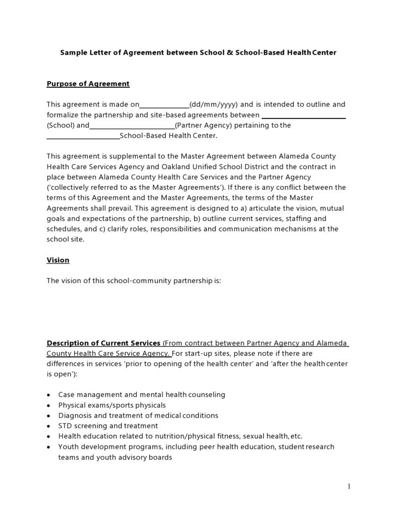 41 Perfect Letter of Agreement Templates ᐅ TemplateLab