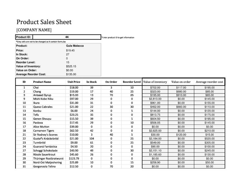 34 Product Sell Sheet Templates [Free] ᐅ TemplateLab