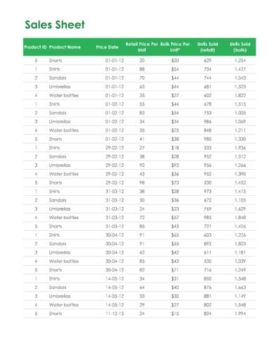 34 Product Sell Sheet Templates [Free] ᐅ TemplateLab