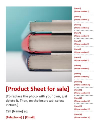 34 Product Sell Sheet Templates [Free] ᐅ TemplateLab