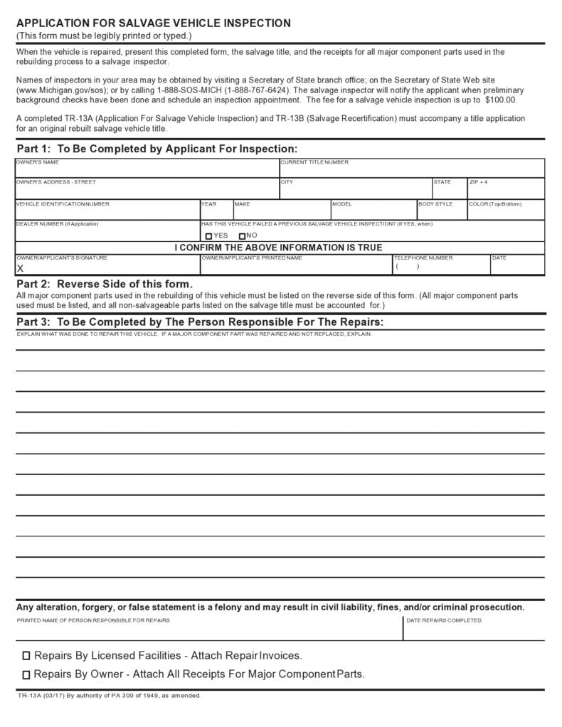 39 Best Vehicle Inspection Forms (Lyft, Uber, etc.) ᐅ TemplateLab