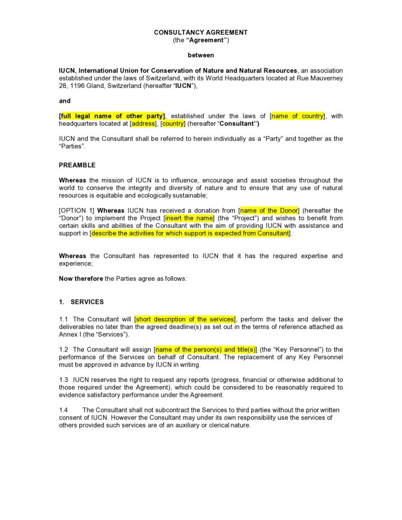 48 Simple Consulting Contract Templates (100% Free)