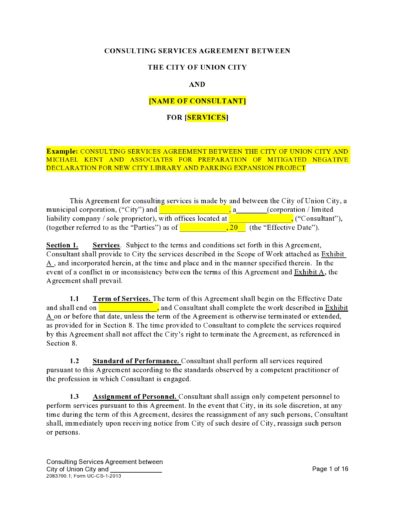 48 Simple Consulting Contract Templates (100% Free)