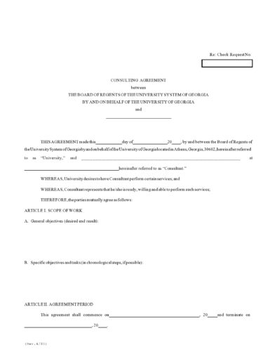 48 Simple Consulting Contract Templates (100% Free)