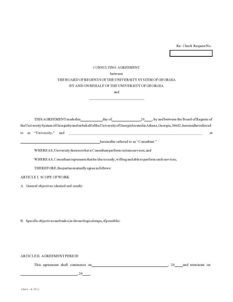 48 Simple Consulting Contract Templates (100% Free)