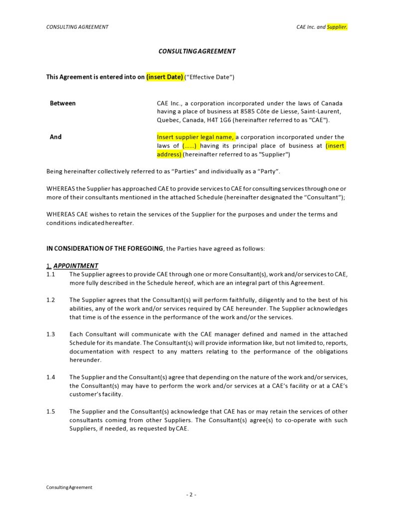 48 Simple Consulting Contract Templates (100% Free)