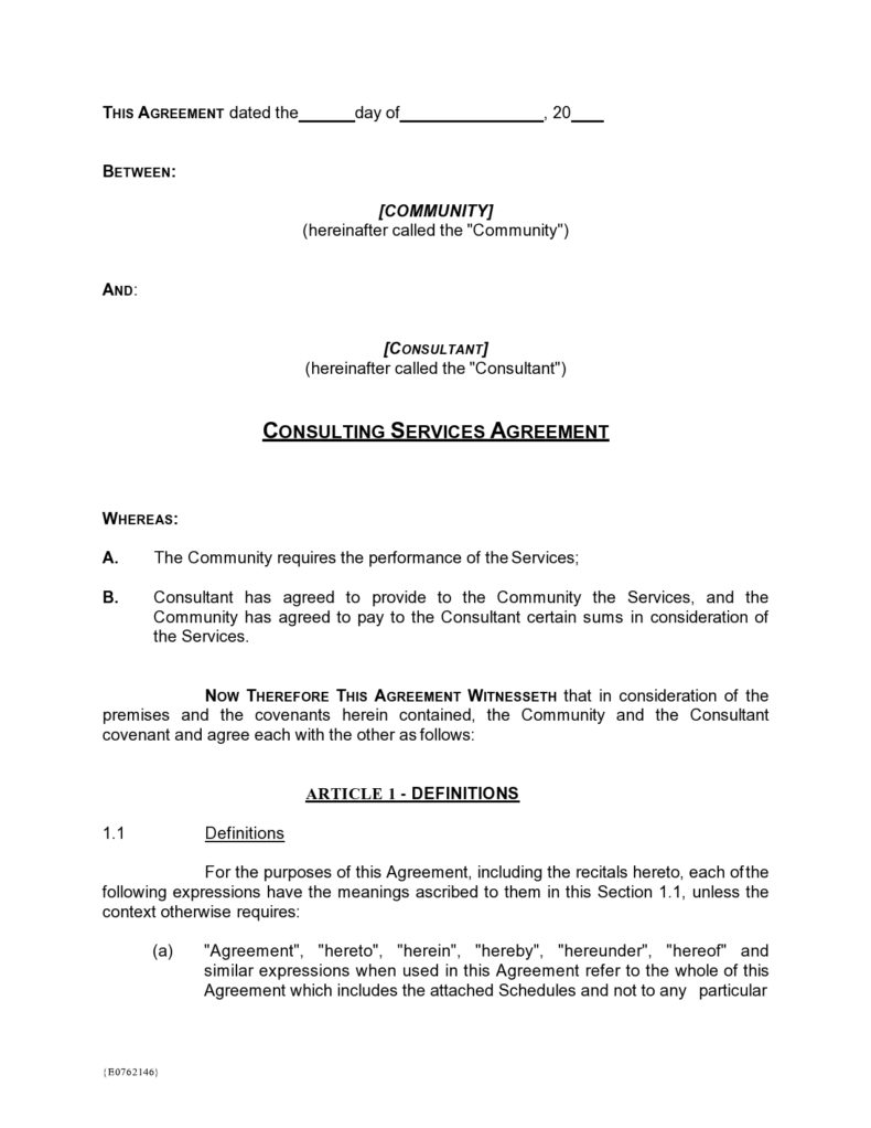 48 Simple Consulting Contract Templates (100% Free)