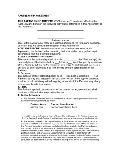 38 Professional Limited Partnership Agreements (FREE)