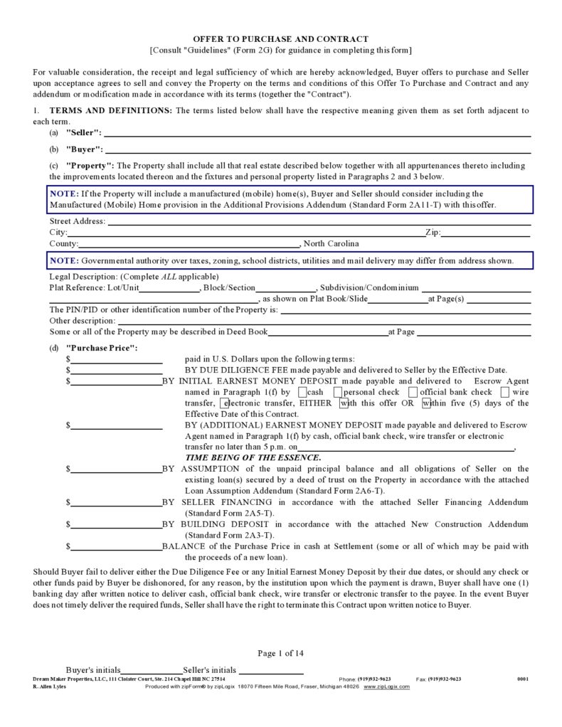 43 Offer To Purchase Real Estate Templates (& Letters)
