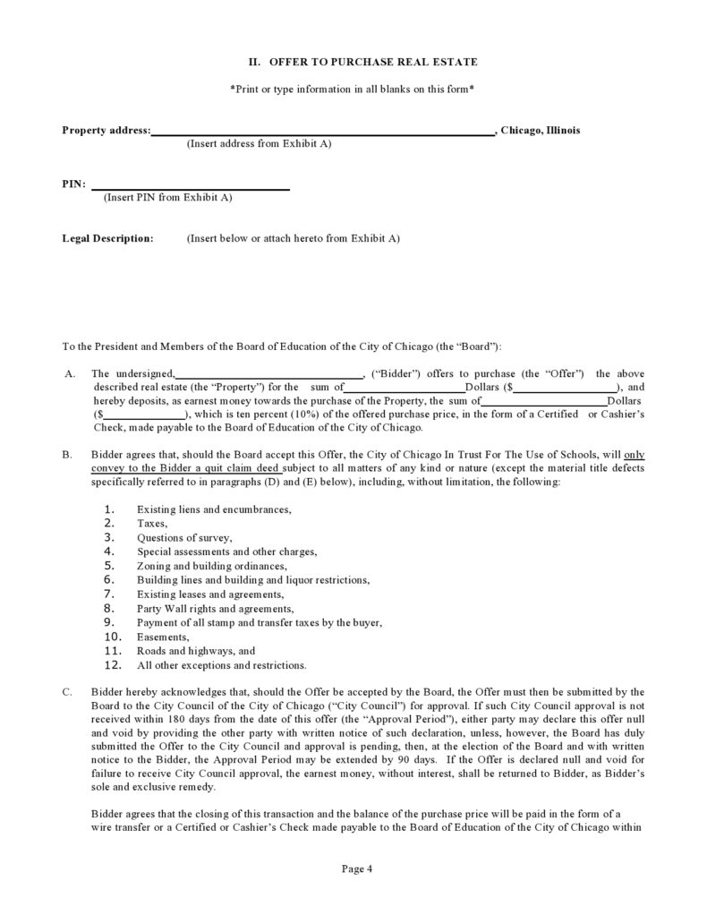 43 Offer To Purchase Real Estate Templates (& Letters)