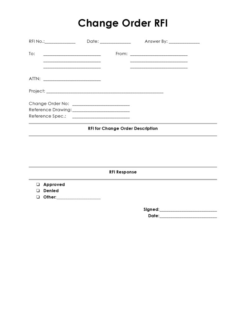 45 FREE Request For Information (RFI) Templates & Forms