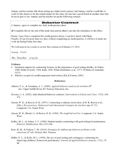 41 Effective Behavior Contract Templates (+Examples) ᐅ TemplateLab