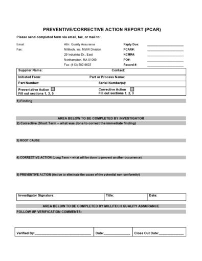 44 Best Corrective Action Plan Templates (Word / Excel)