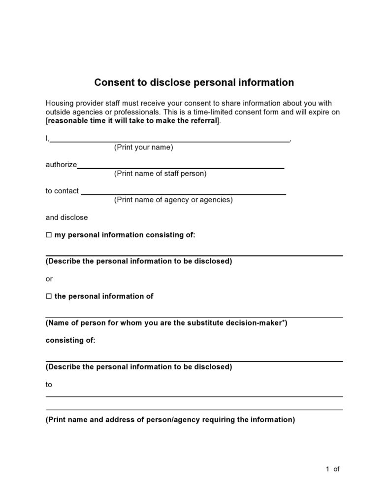 41 Free Personal Information Forms [& Templates] ᐅ TemplateLab