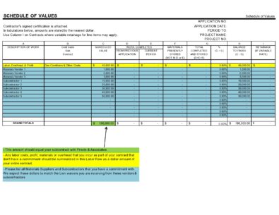 40 Blank Schedule of Values Templates (Excel / Word)