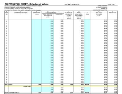 40 Blank Schedule of Values Templates (Excel / Word)