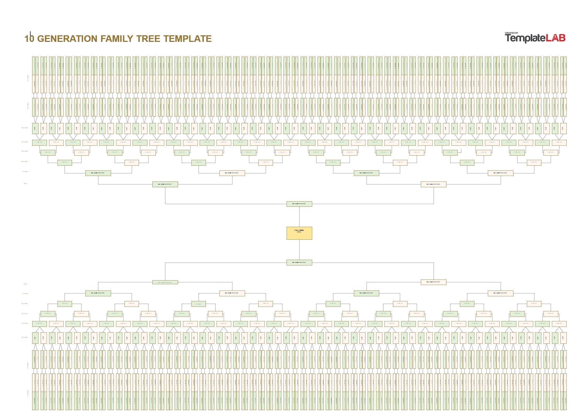 10 Generation Family Tree Template Excel Free - Printable Templates 10 Generation Family Tree Template Excel Free - Printable Templates