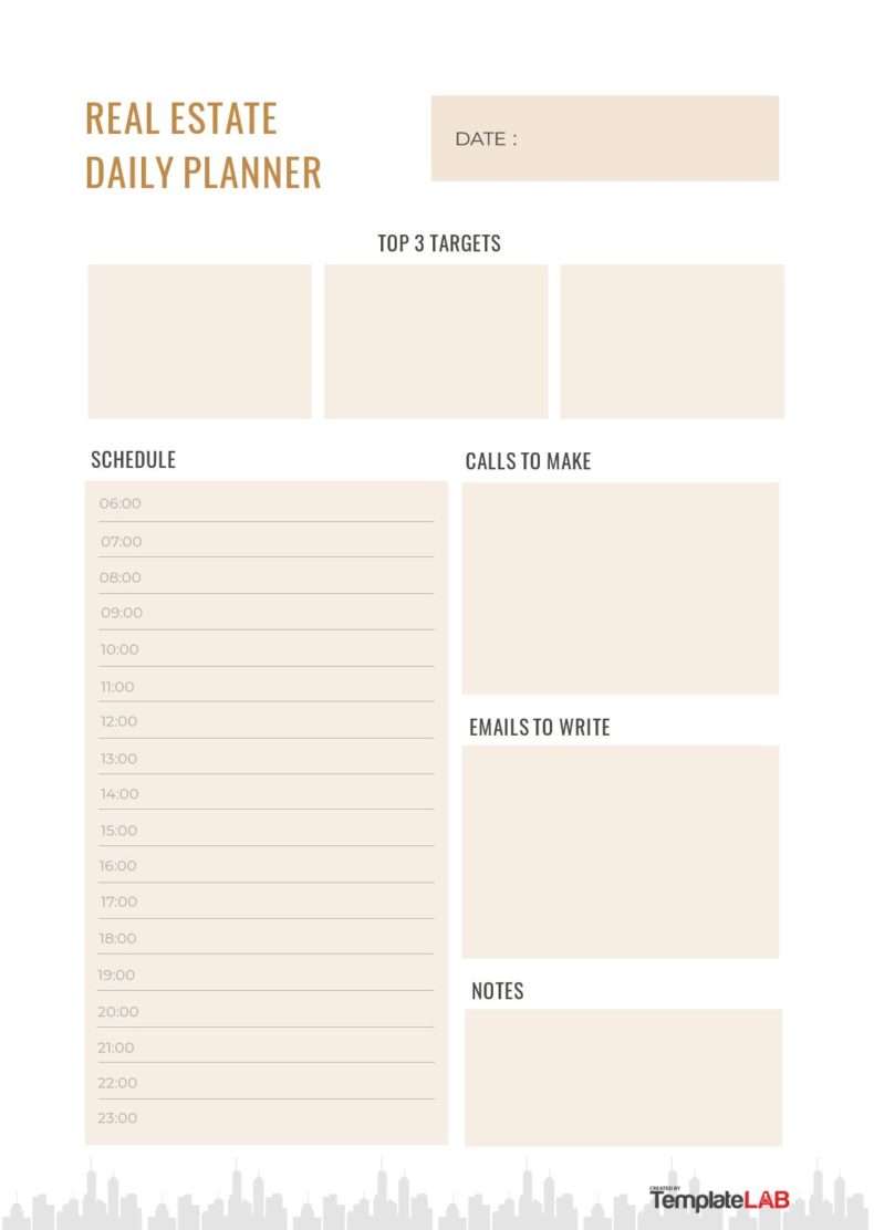 25 Printable Daily Planner Templates (FREE in Word/Excel/PDF)