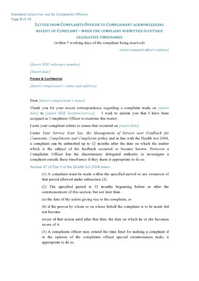 40 Formal Complaint Letter Templates (Word) ᐅ TemplateLab