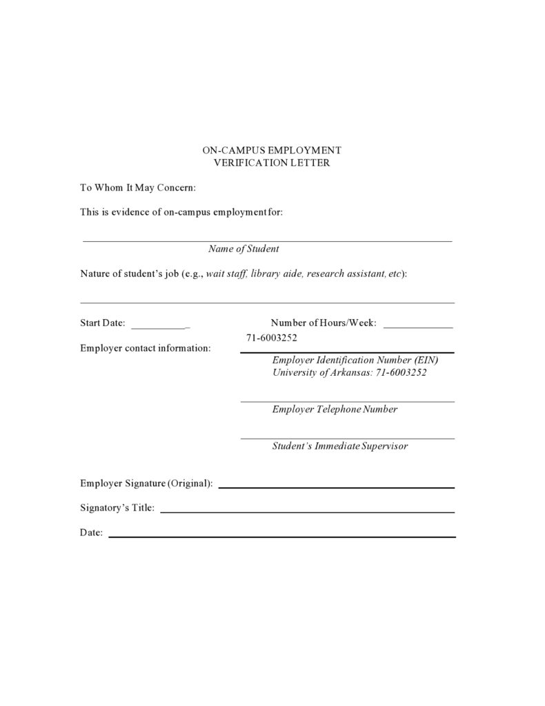 20 EIN Verification Letters (147c Letters) ᐅ TemplateLab