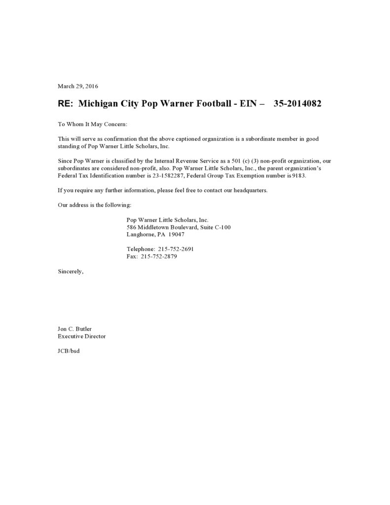 20 EIN Verification Letters (147c Letters) ᐅ TemplateLab